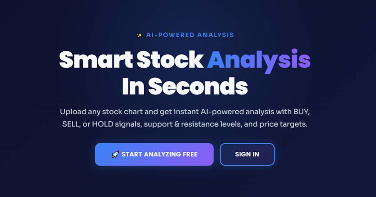 Free AI Stock Chart Analyser — Instant BUY SELL HOLD Signal ...